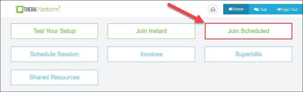 How to Join a Session – TheraPlatform